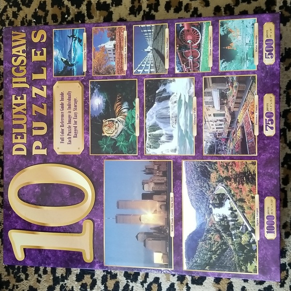 Sure-Lox | Games | Nwt Pc Deluxe Jigsaw Puzzles Ranging From 500pcs To ...